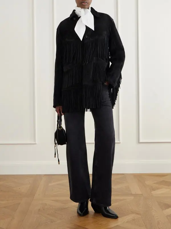 BODE Appalachian Fringed Suede Jacket