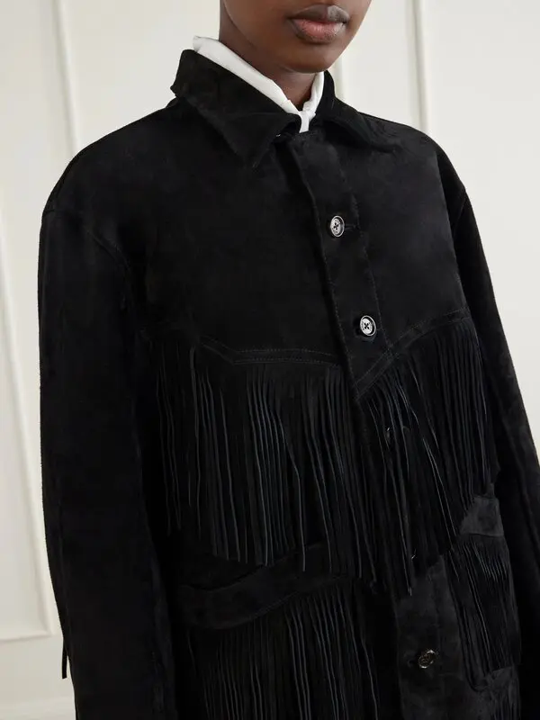 BODE Appalachian Fringed Suede Jacket