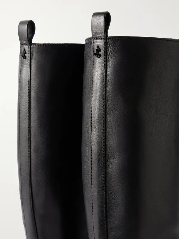 JIMMY CHOO Mave 45 Leather Knee Boots