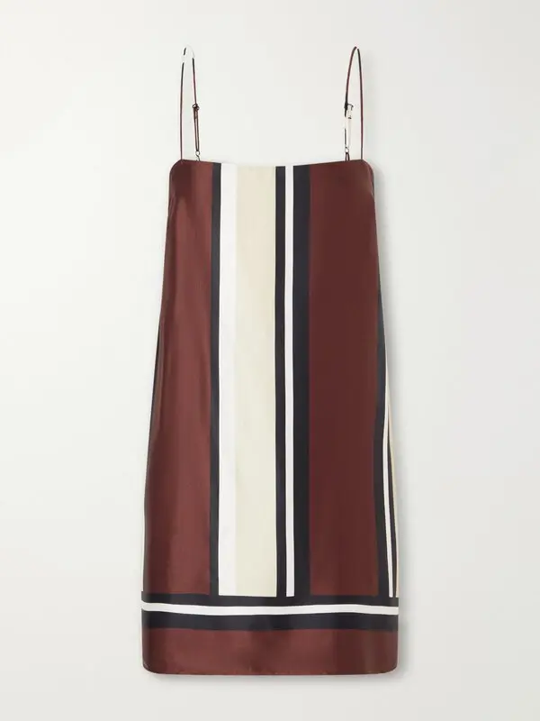 Faithfull The Brand Phylis Striped Satin Mini Dress