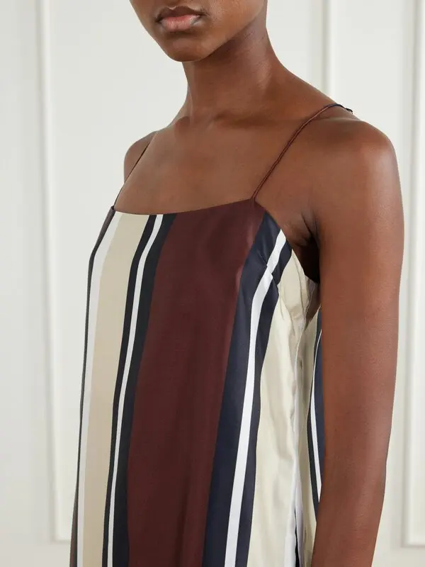 Faithfull The Brand Phylis Striped Satin Mini Dress