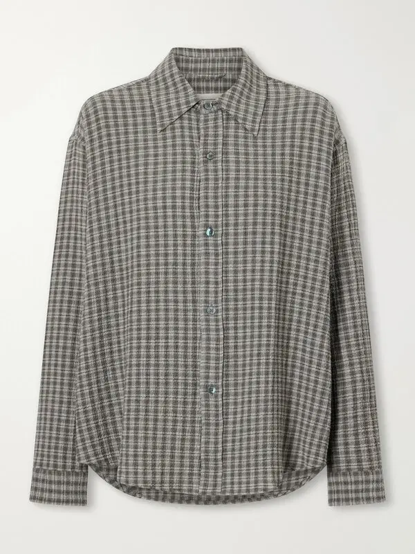 MFPEN Vacation Checked Cotton-blend Shirt