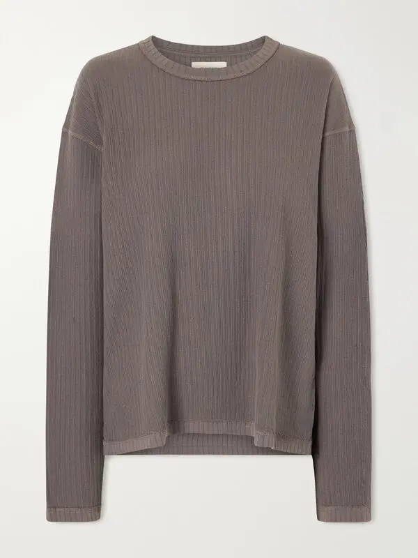 MFPEN Reverse Rib Organic Cotton T-shirt - Gray