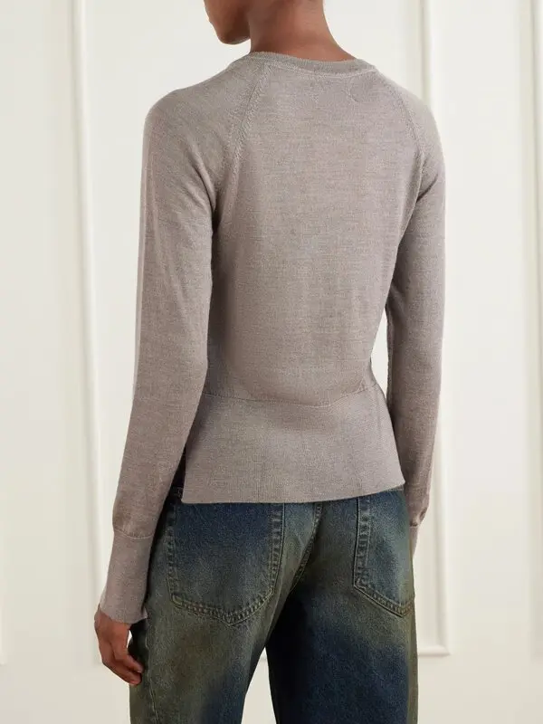 MFPEN Appointment Merino Wool And Silk-blend Cardigan