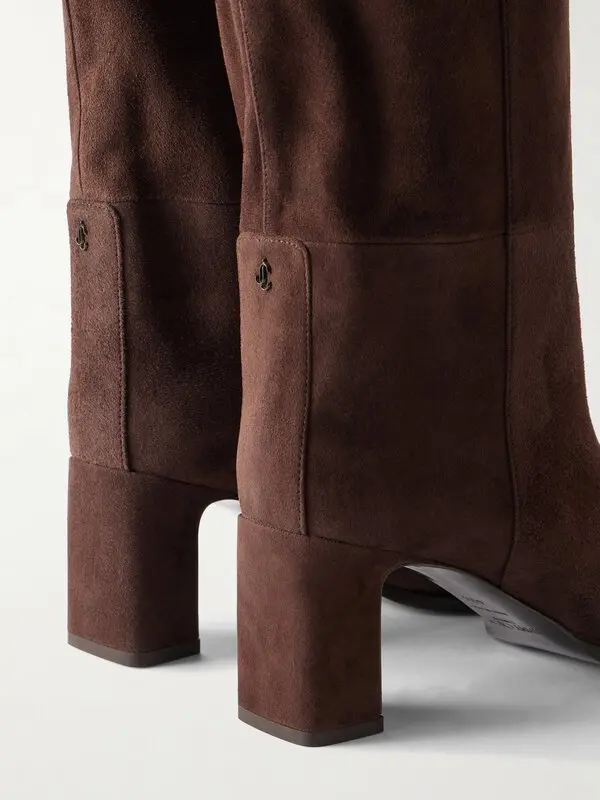 JIMMY CHOO Caly 65 Suede Knee Boots