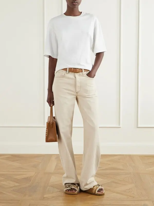 Burberry Shearling-trimmed Suede Sandals