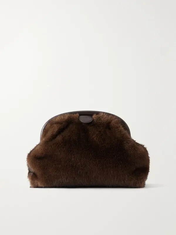 Stella McCartney Flabella Plush Clutch Bag