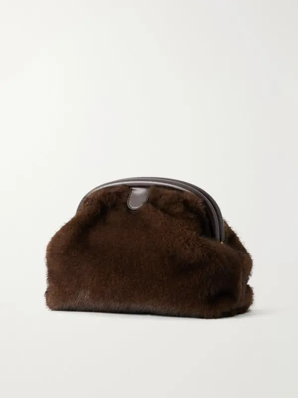 Stella McCartney Flabella Plush Clutch Bag