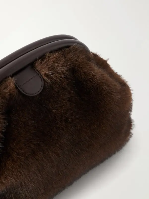 Stella McCartney Flabella Plush Clutch Bag