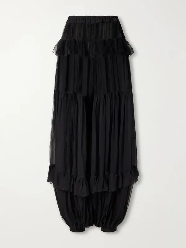 Chloé Balloon Silk-mousseline Pants