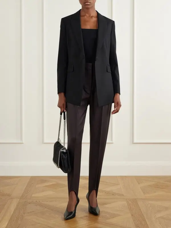 Stella McCartney Tapered Wool-flannel Stirrup Pants