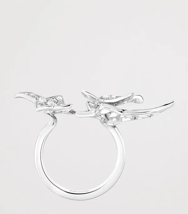 Boucheron White And Diamond Lierre De Paris Ring