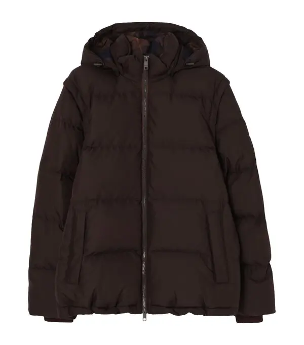 Burberry Detachable-sleeve Bideford Puffer Jacket