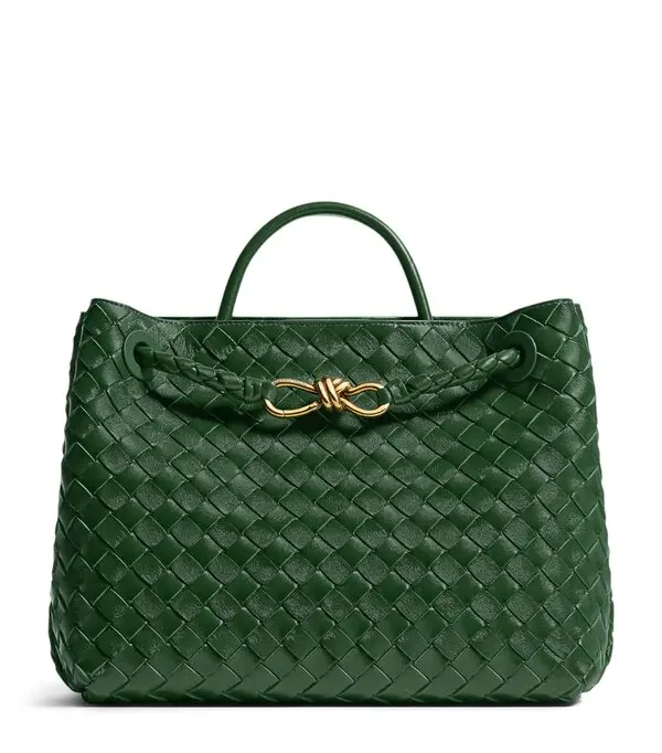 Bottega Veneta Leather Andiamo Top-handle Bag - Green