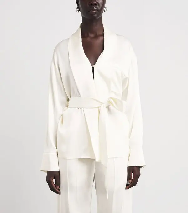 Victoria Beckham Satin Crepe Alba Blouse