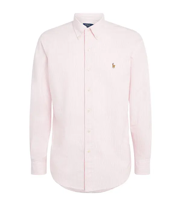 Polo Ralph Lauren Cotton Stripe Oxford Shirt - Pink