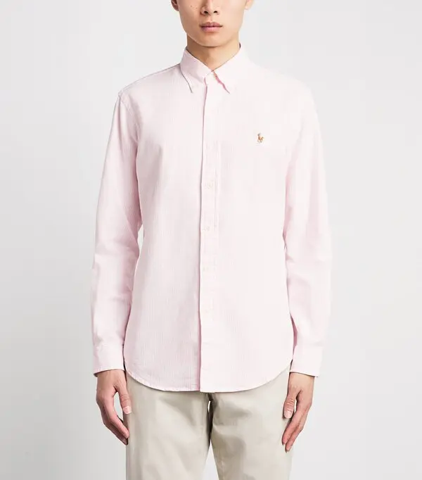 Polo Ralph Lauren Cotton Stripe Oxford Shirt - Pink