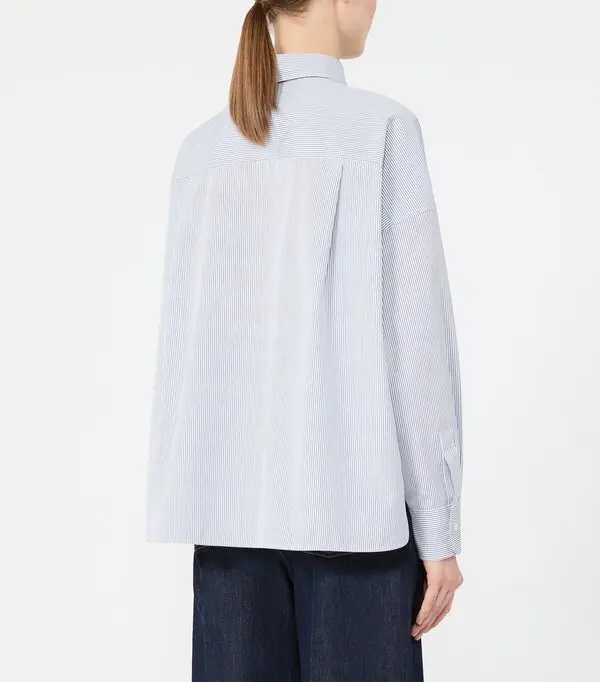 Max Mara Satin-front Bandana Print Shirt