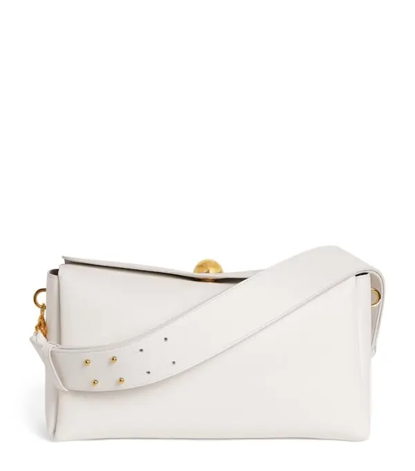 AMI Paris Medium Leather Carousel Shoulder Bag