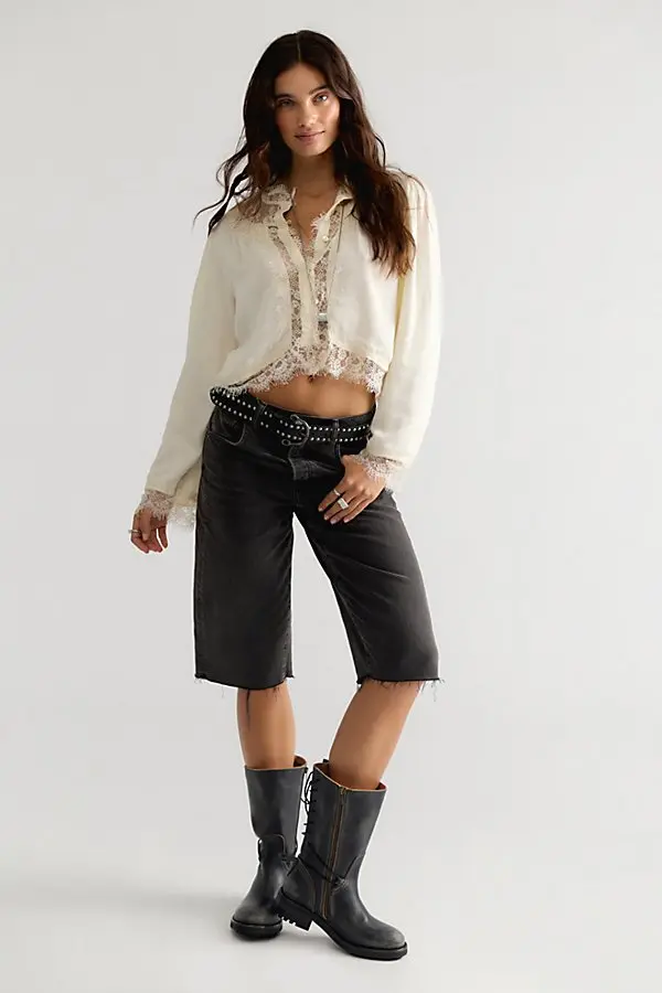 Free People Heirloom Blouse At - Ivory