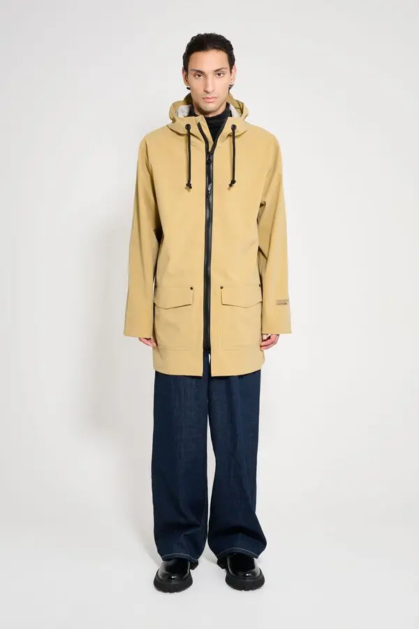 Stutterheim Stockholm Patch Raincoat - Sand