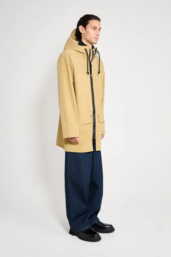 Stutterheim Stockholm Patch Raincoat - Sand