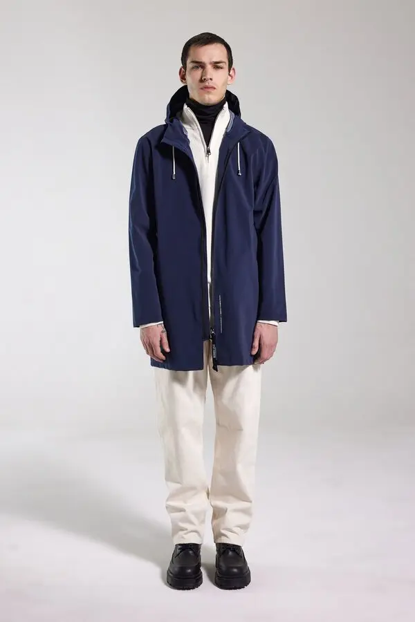 Stutterheim Stockholm Lightweight Zip Matte Raincoat
