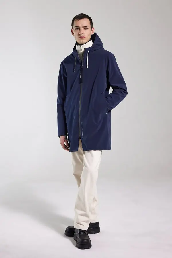 Stutterheim Stockholm Lightweight Zip Matte Raincoat