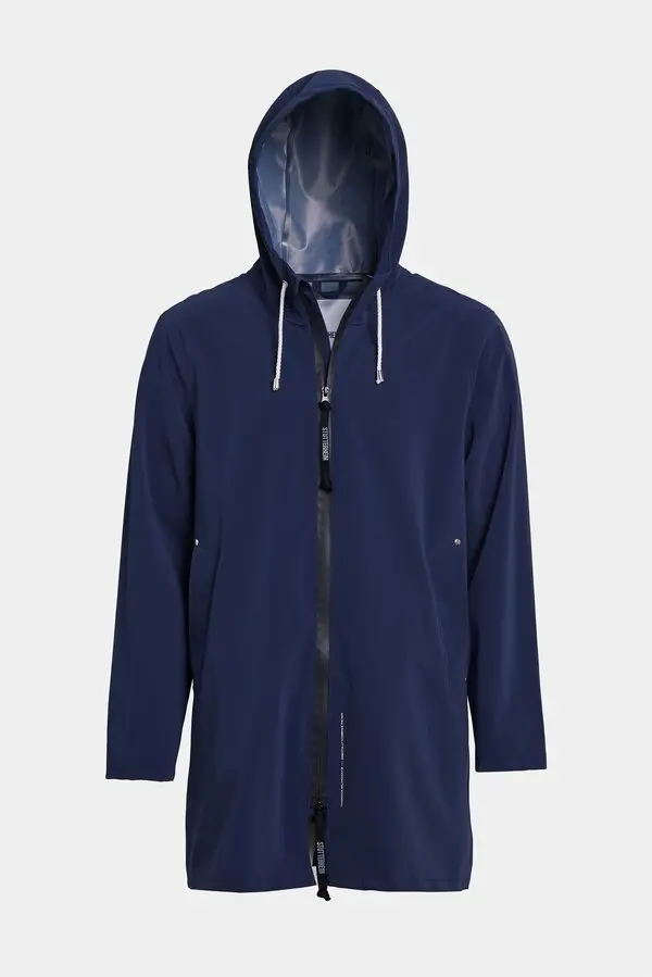 Stutterheim Stockholm Lightweight Zip Matte Raincoat