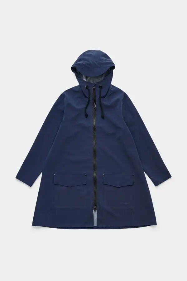 Stutterheim Mosebacke Patch Raincoat - Navy
