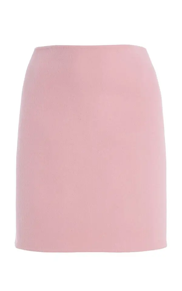 Oscar De La Renta Double-face Virgin-wool Mini Skirt