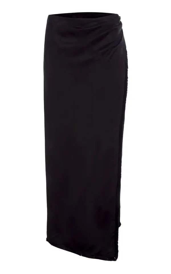 RÙADH The Alee Jersey Maxi Skirt - Plaid