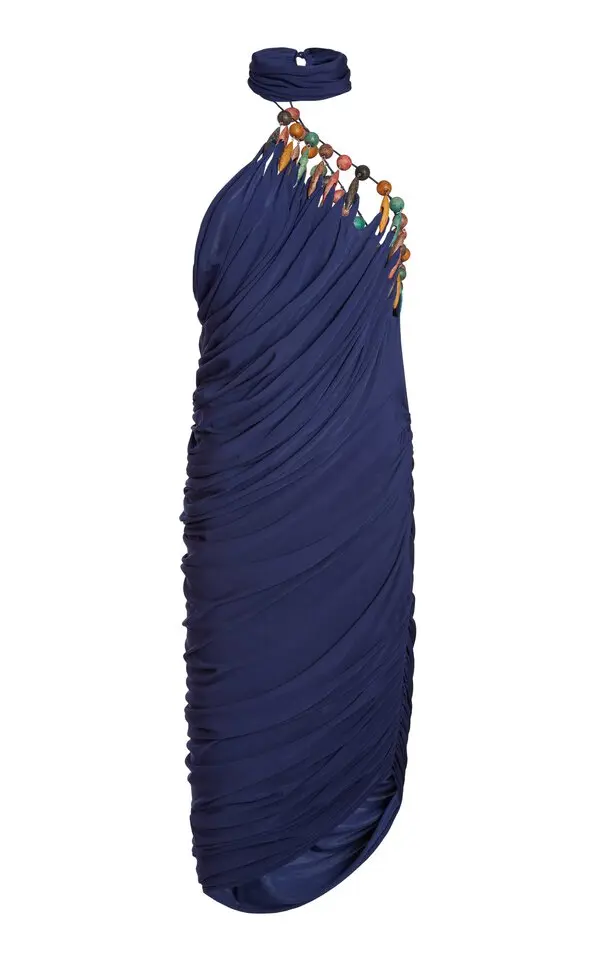 Christopher Esber Tropique Droplet Halter Dress