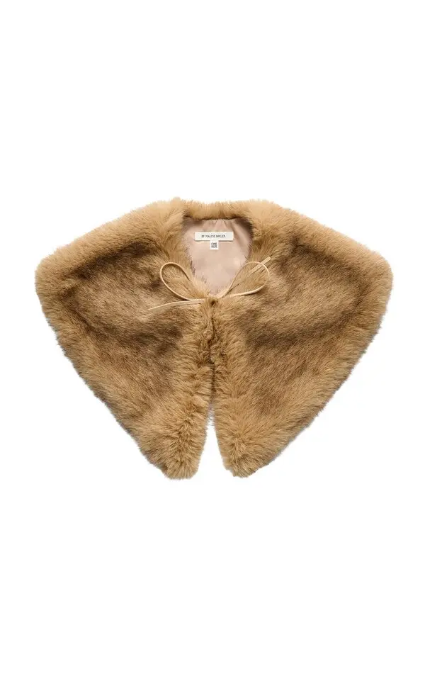 BY MALENE BIRGER Cowilla Faux Fur Collar - Brown