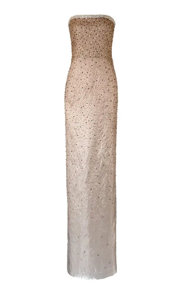 LA FUORI Sylvan Mystical Meadow Embellished Maxi Dress - Multi