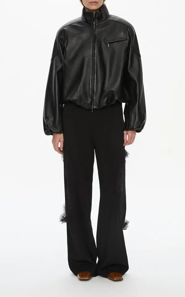 Christopher Esber Dannie Leather Bomber Jacket