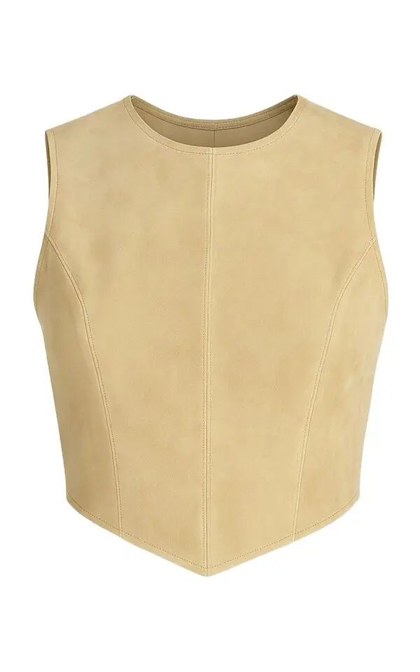 ZUT Sam Suede Shell Top - Yellow