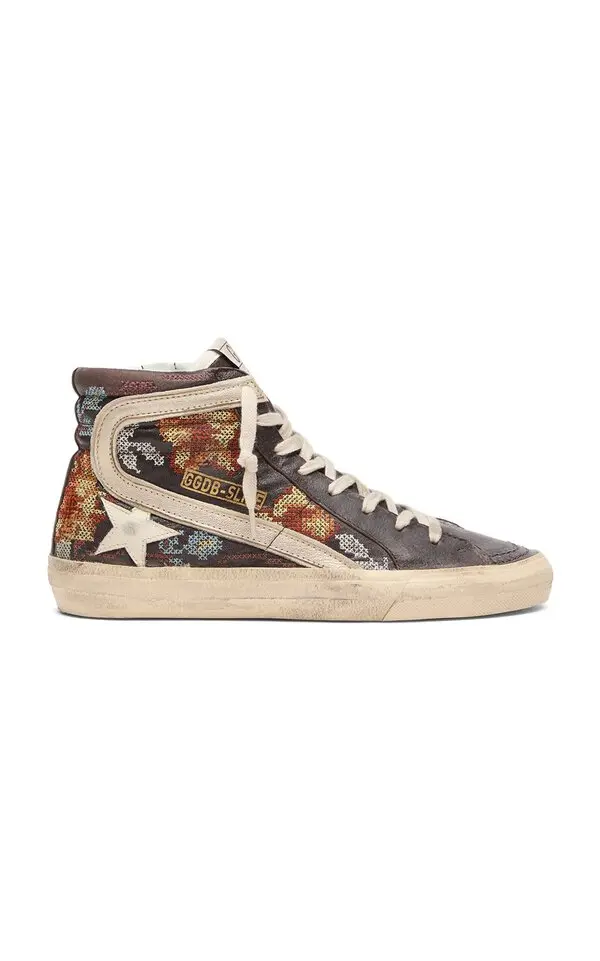 GOLDEN GOOSE Slide Nappa High-top Sneakers - Multi