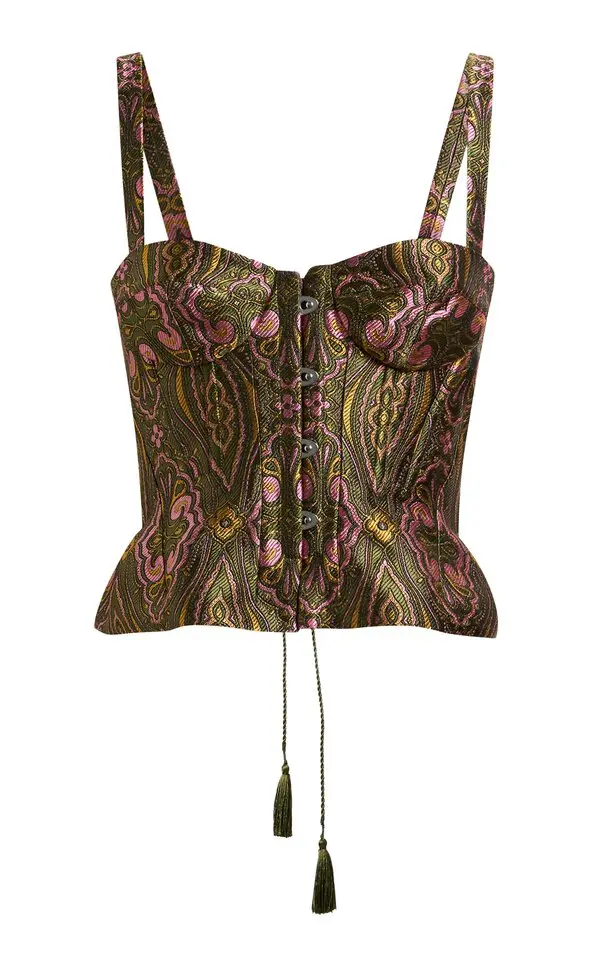 Etro Brocade Corset Top