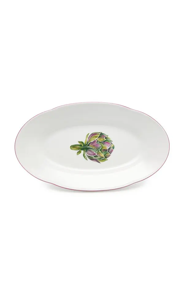 AUGARTEN WIEN Exclusive Botanica Artichoke Porcelain Serving Plate - Multi