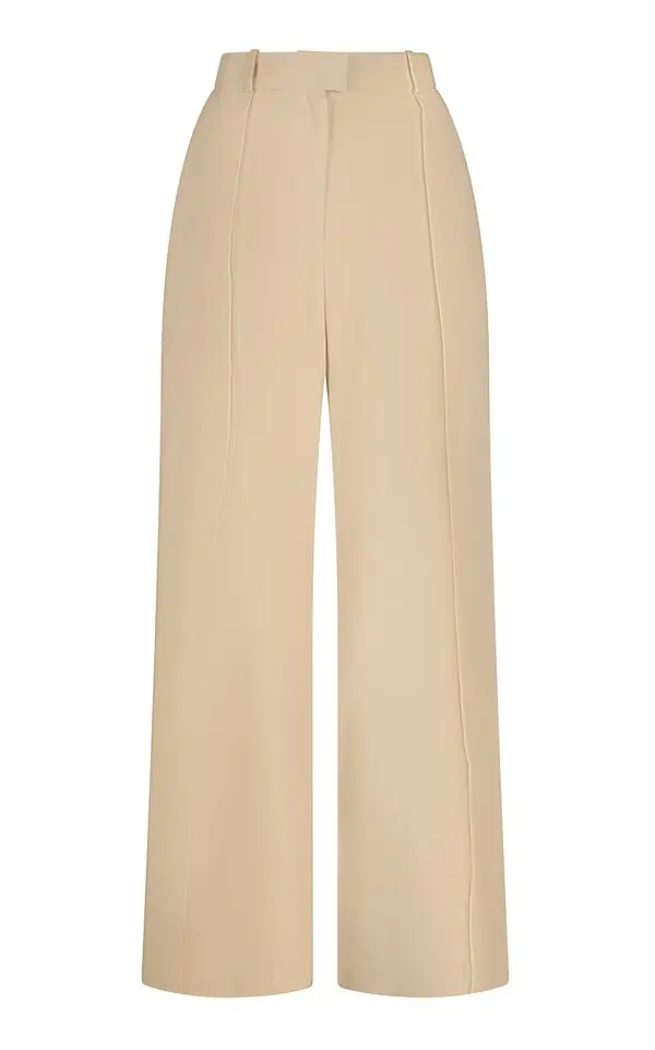 Martin Grant Silk High-waisted Pleated Pants