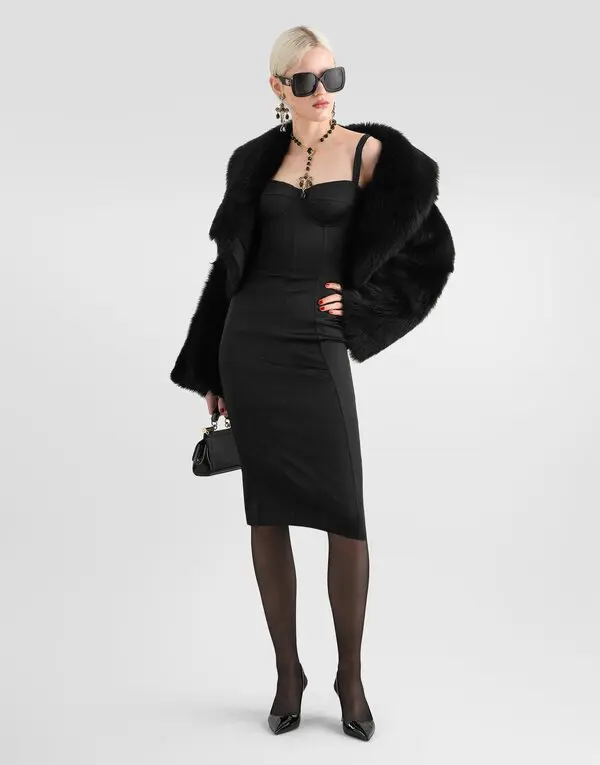 Dolce & Gabbana Satin Dress Dresses Satin