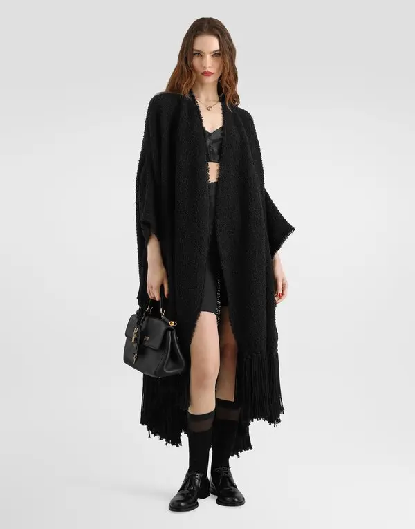 Dolce & Gabbana Bouclé Cape Coat Collection