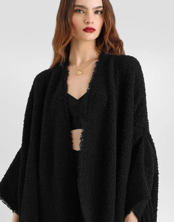 Dolce & Gabbana Bouclé Cape Coat Collection