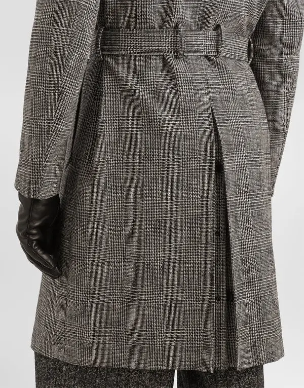 Dolce & Gabbana Double-breasted Glen Plaid Cotton Coat Coats And Jackets