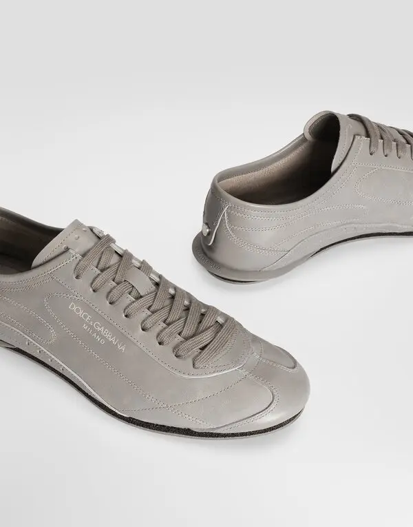 Dolce & Gabbana Calfskin Lipari Lace-ups - Grey
