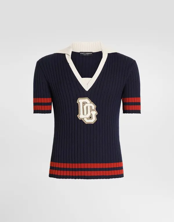 Dolce & Gabbana Ribbed Wool Pullover Sweaters And Cardigans