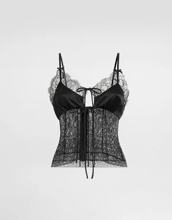 Dolce & Gabbana Lace Top Collection - Black