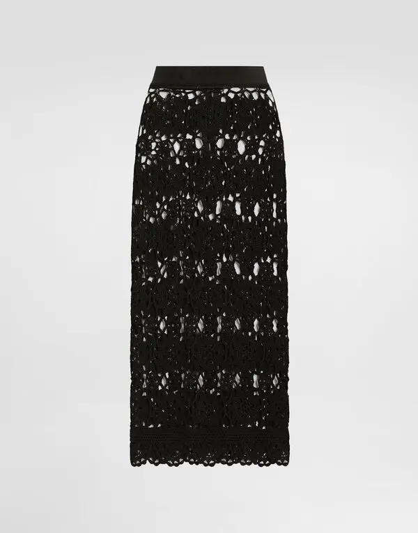 Dolce & Gabbana Crochet-knit Skirt Collection