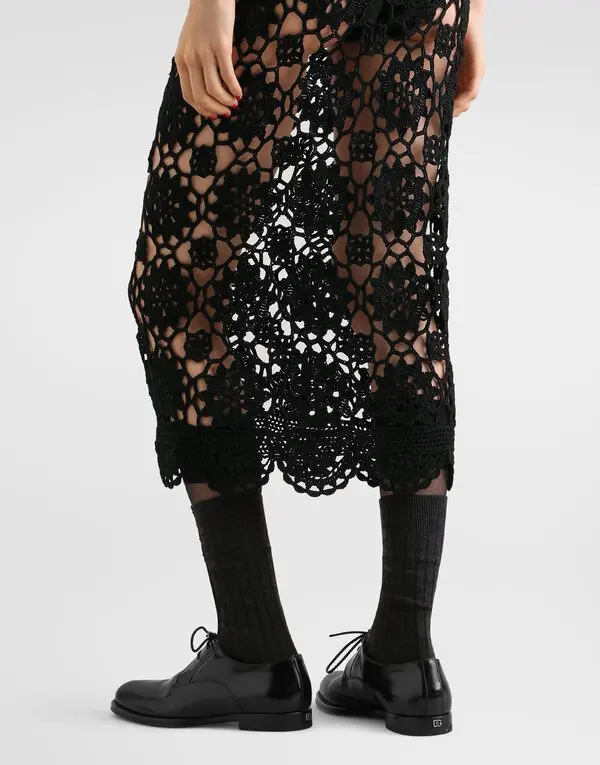 Dolce & Gabbana Crochet-knit Skirt Collection